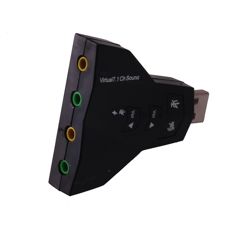 Купить внешний 7.1-канальный usb аудио звуковая карта для ноутбука pc ...