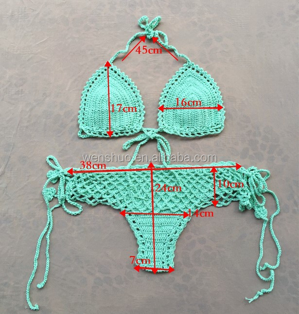 Online Crochet Swimsuit Crochet Bikini Sexy Handmade Crochet Swimwear