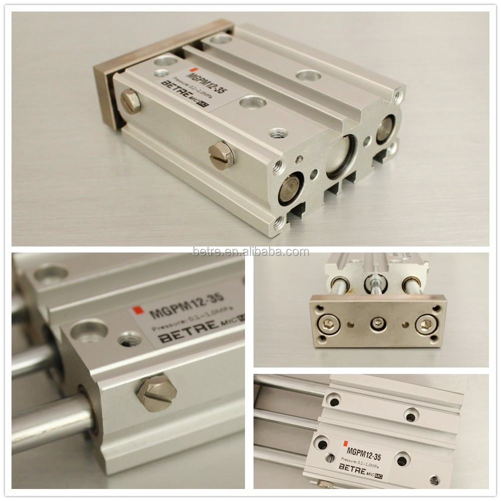 Pneumatic Cylinder Three-shaft Cylinder/smc Type Compact Guide Cylinder Series Mgpm - Buy Air ...