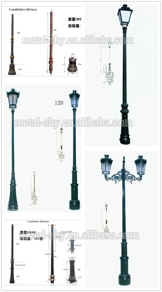 Cast Iron Decorative Street Light Pole Design