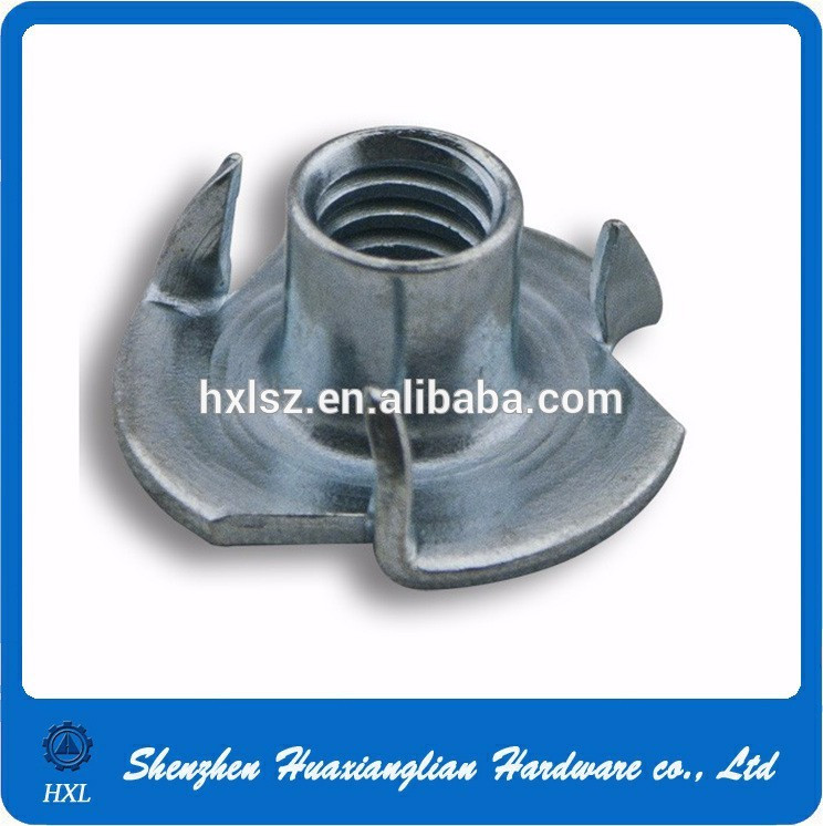 M3 M4 M5 M6 M8 Steel Plated Zinc Tee Nuts with Four Prongs| Alibaba.com