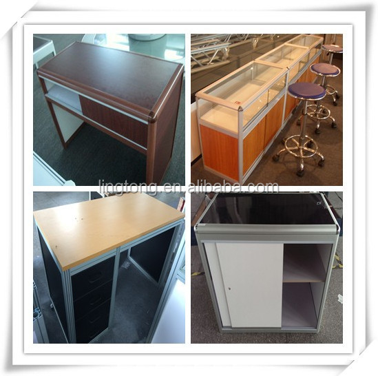 Aluminium counter table store