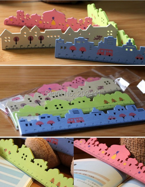 Купить Новый дизайн дом творческий милый цвет полых деревянные линейки ...